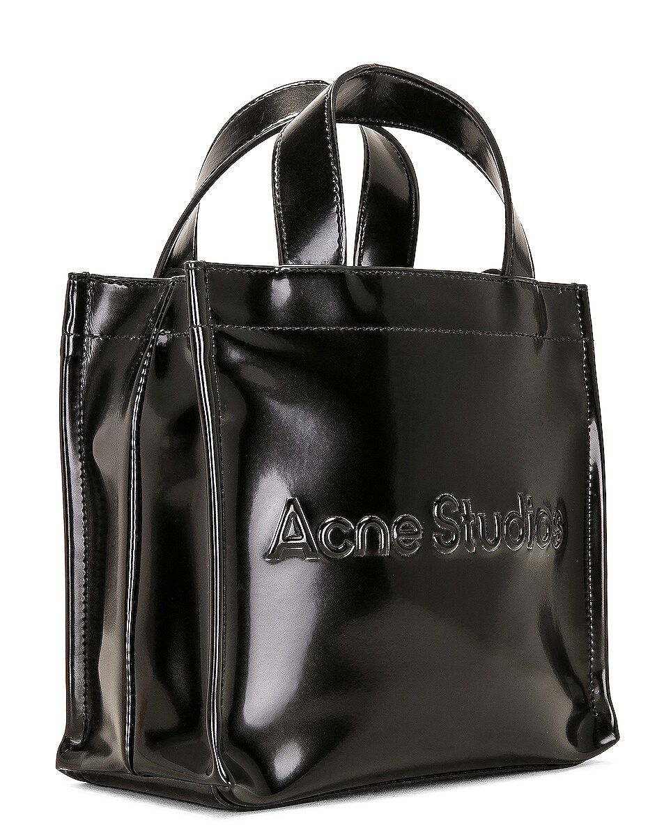 Acne Studios Logo Shopper Mini Bag in Black | FWRD
