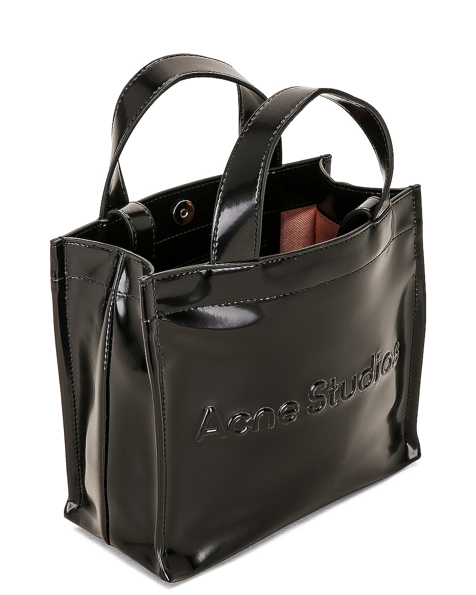Acne Studios Logo Shopper Mini Bag in Black | FWRD
