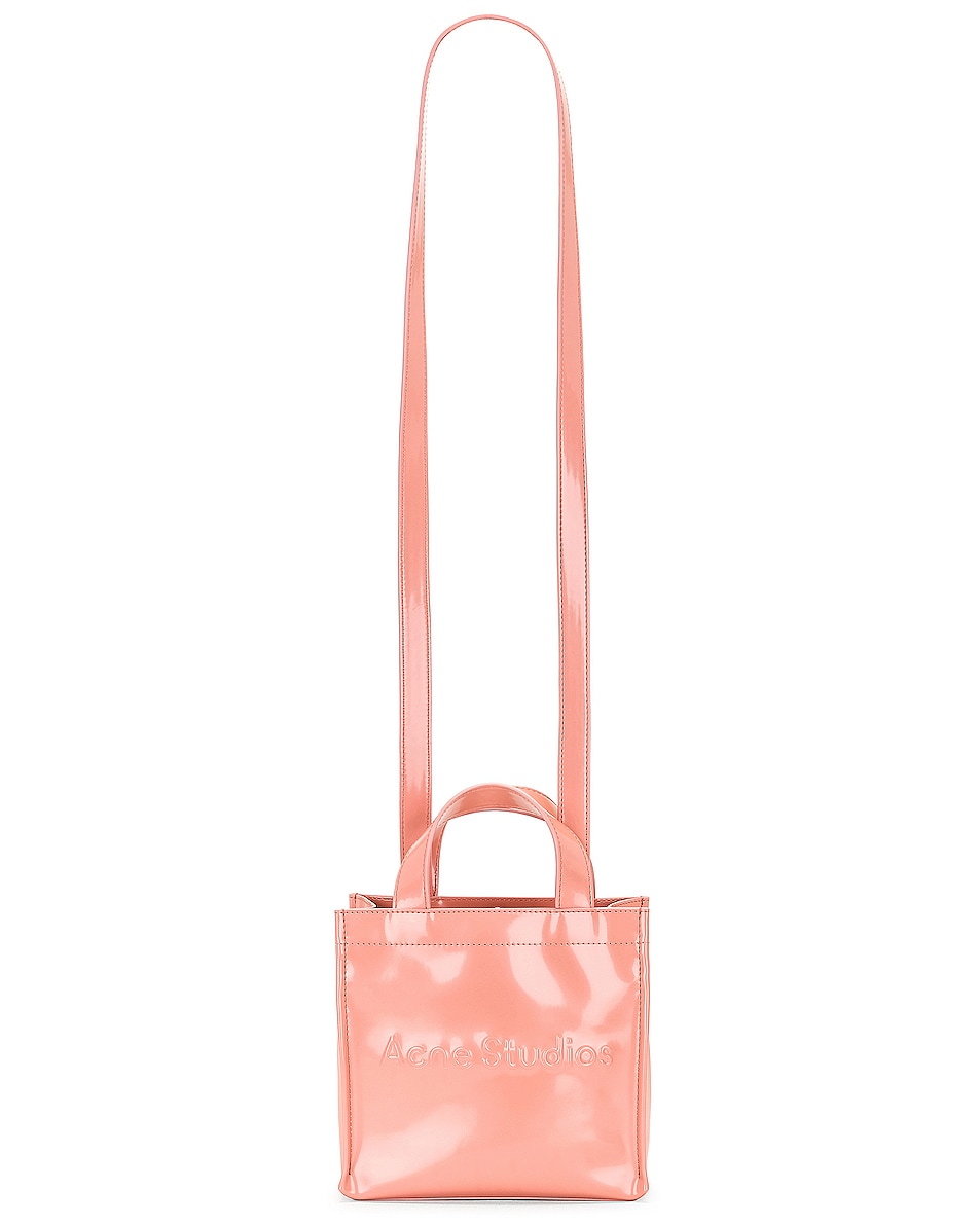 Acne Studios Logo Shopper Mini Bag in Salmon Pink | FWRD