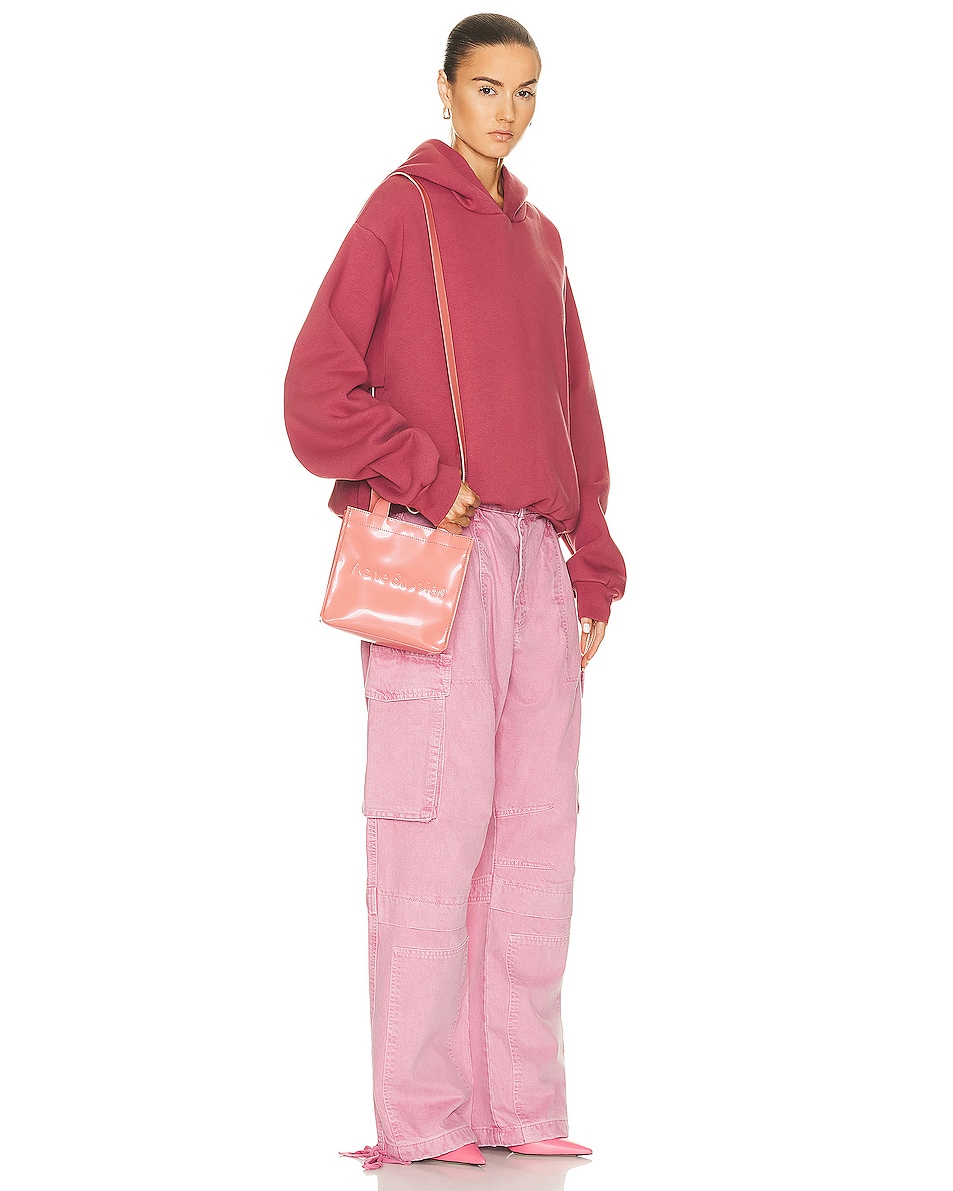 Acne Studios Logo Shopper Mini Bag in Salmon Pink | FWRD
