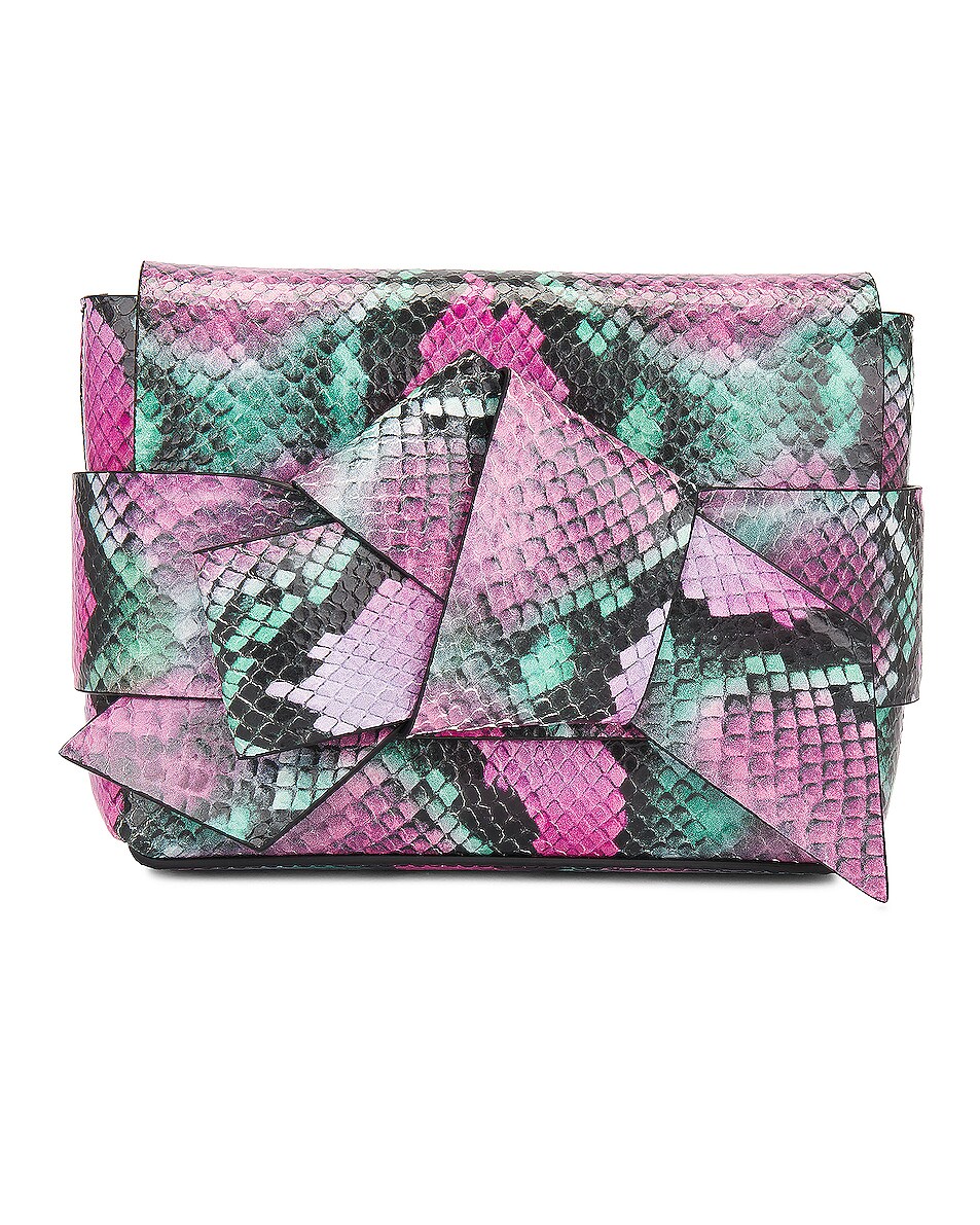 Acne Studios Musubi Wallet Crossbody Bag in Pink & Green | FWRD