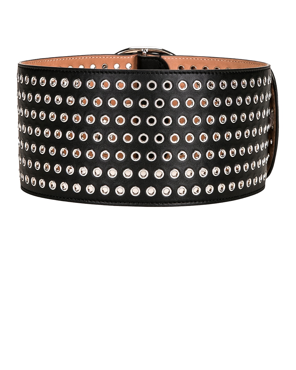 ALAÏA Ovale Belt in Noir | FWRD