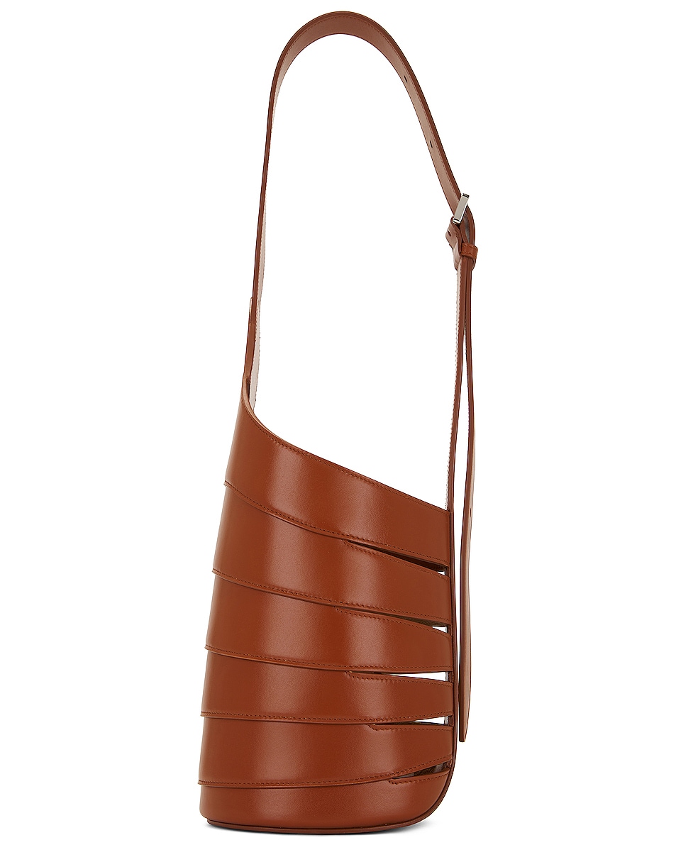 ALAÏA Small Babel Fringe Hobo Bag in Cognac | FWRD