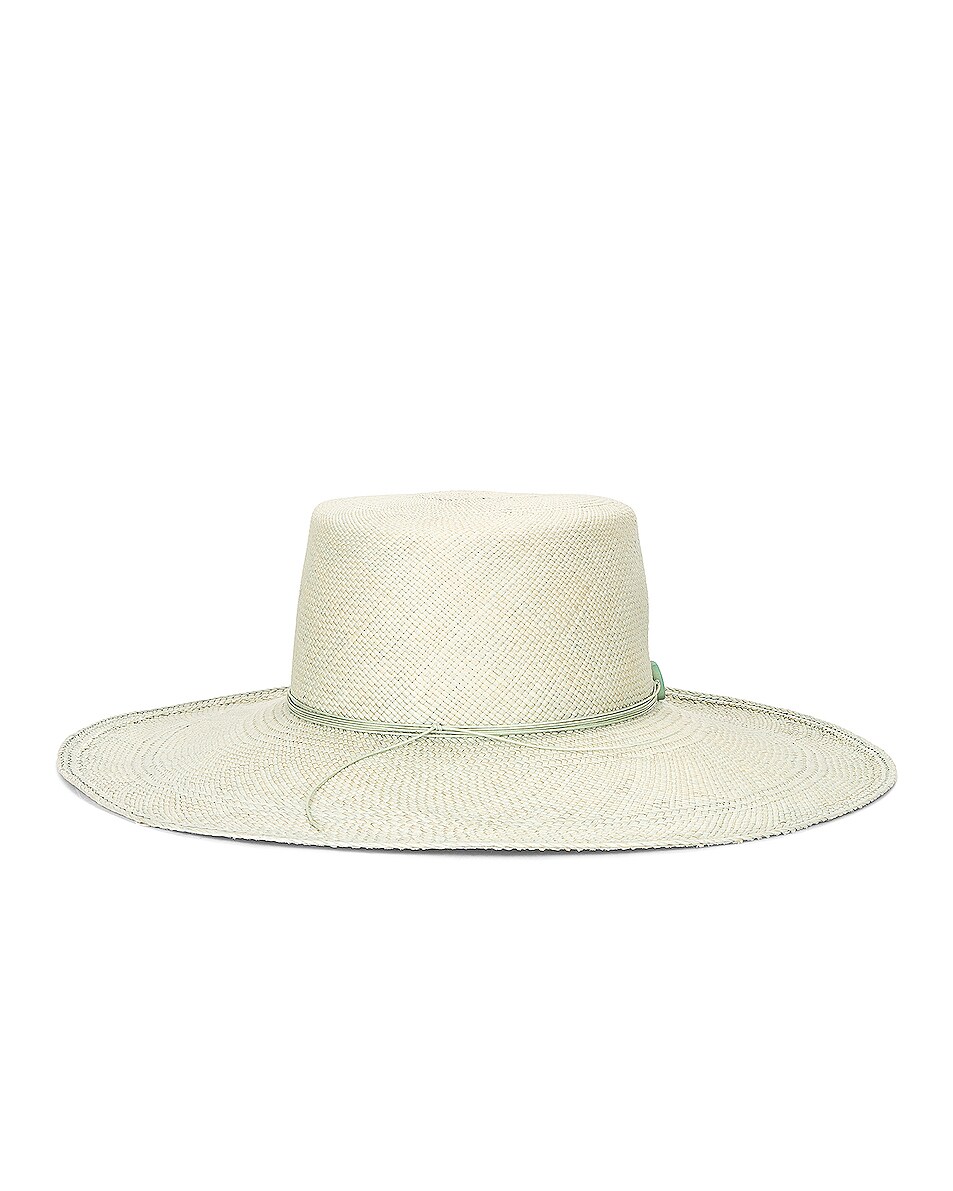 Artesano Exuma Hat in Ice & Square Tagua Beads | FWRD