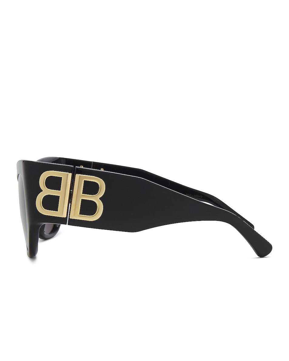 Balenciaga Bossy Butterfly Sunglasses in Black & Gold | FWRD