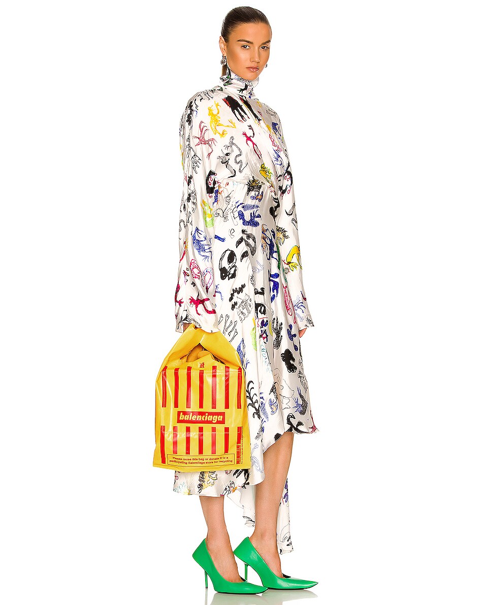 Balenciaga Monday Shopper Tote Bag in Yellow & Red | FWRD