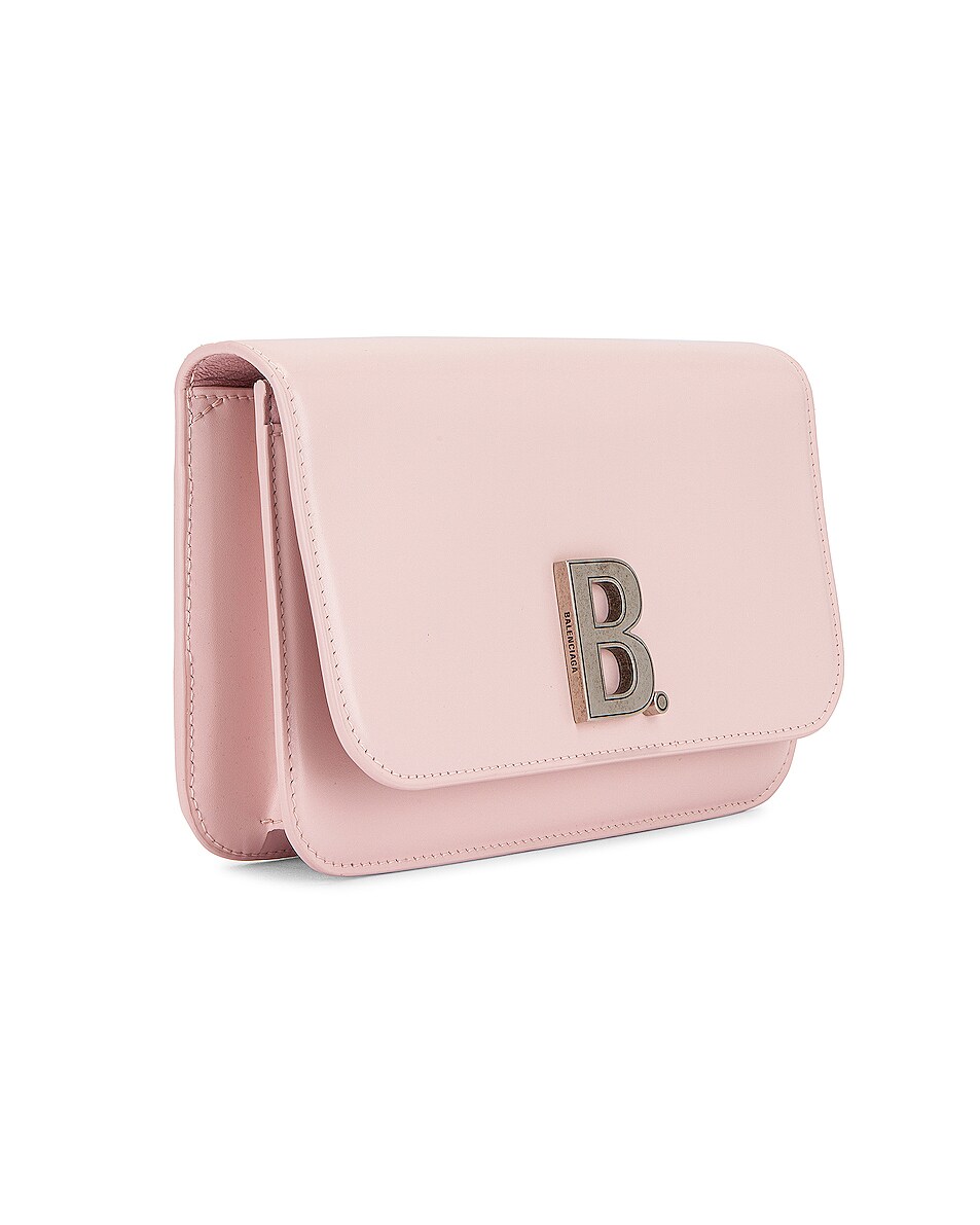 Balenciaga B Wallet on Chain Bag in Light Rose | FWRD
