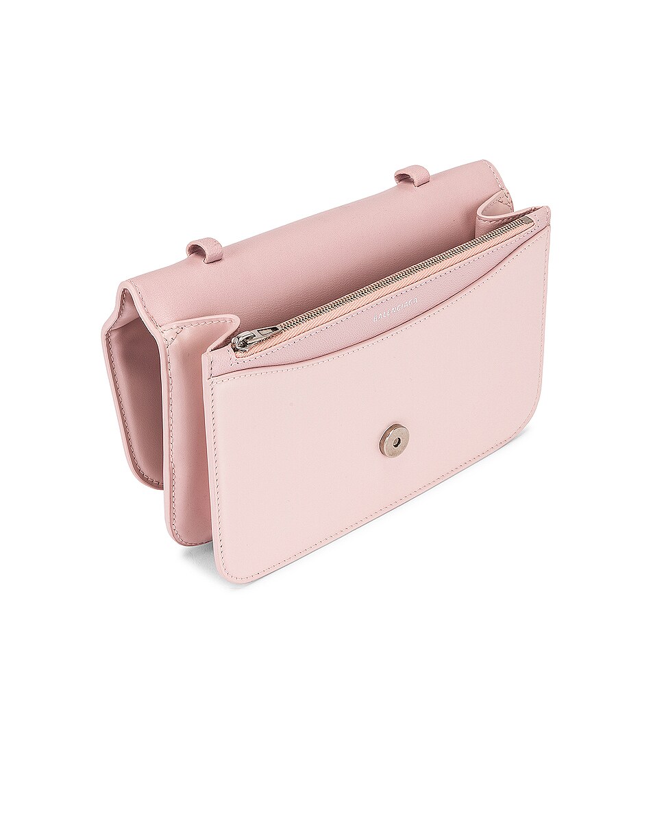 Balenciaga B Wallet on Chain Bag in Light Rose | FWRD