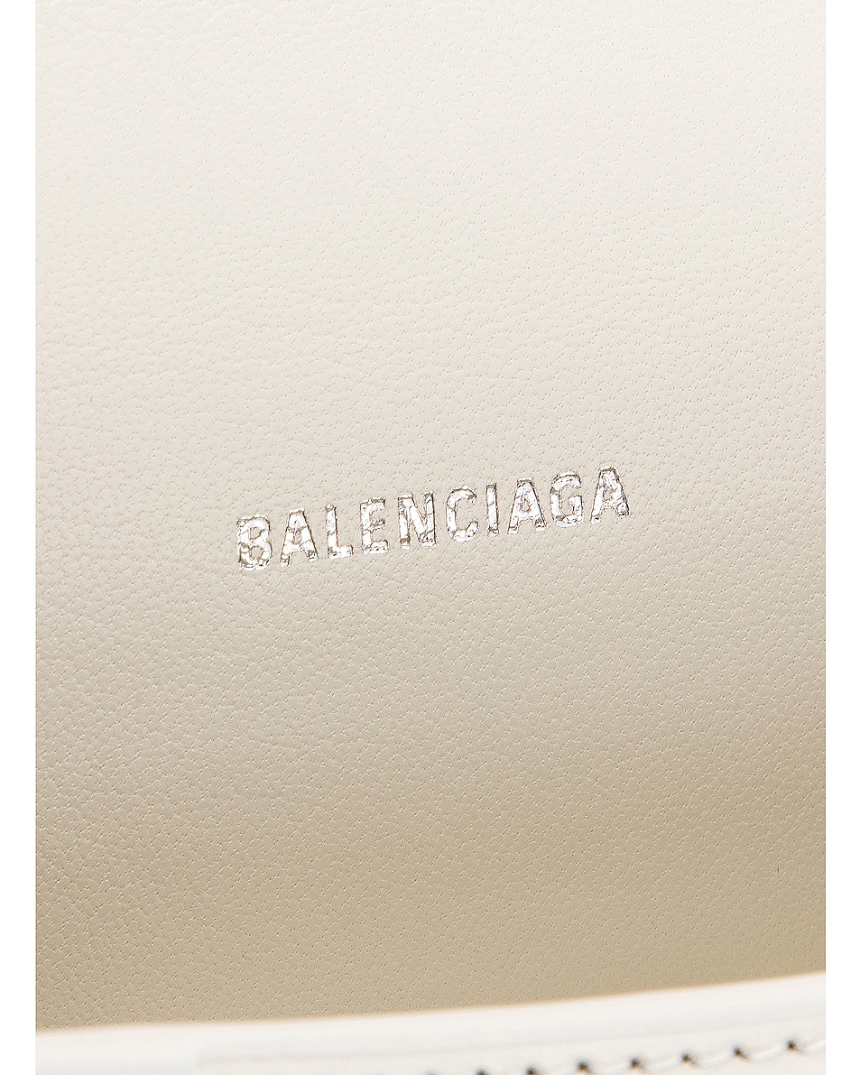 Balenciaga XS Hourglass Top Handle Bag in Chalky White | FWRD