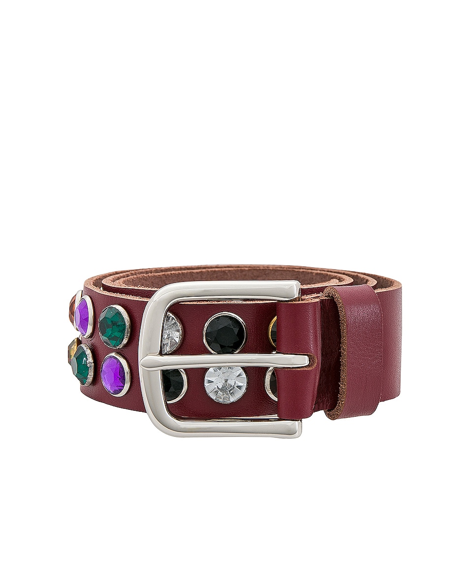 BODE Gem Stud Belt in Red | FWRD