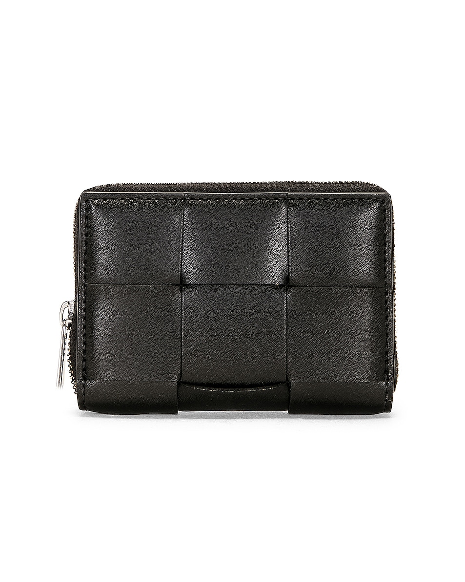Bottega Veneta Cassette Zipped Coin Purse Urban Leather in Black ...