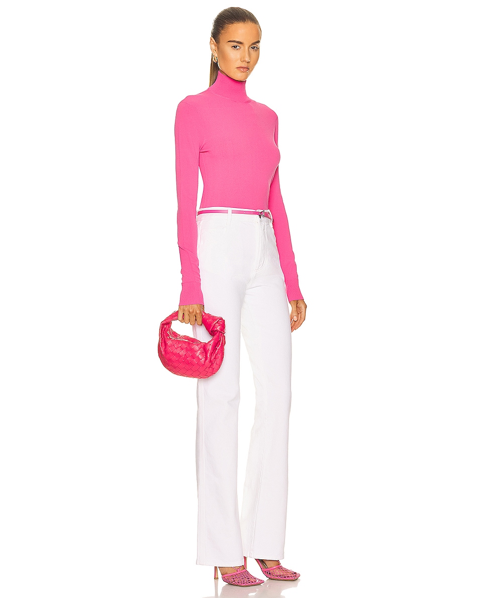 Bottega Veneta Mini Jodie Bag in Cranberry & Silver | FWRD