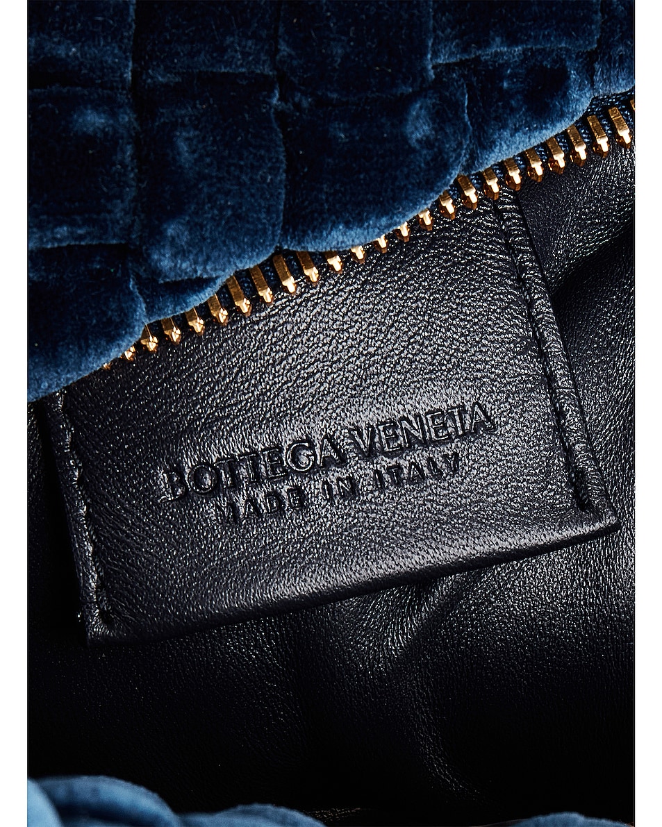 Bottega Veneta Mini Padded Jodie Top Handle Bag in Abyss & Brass | FWRD