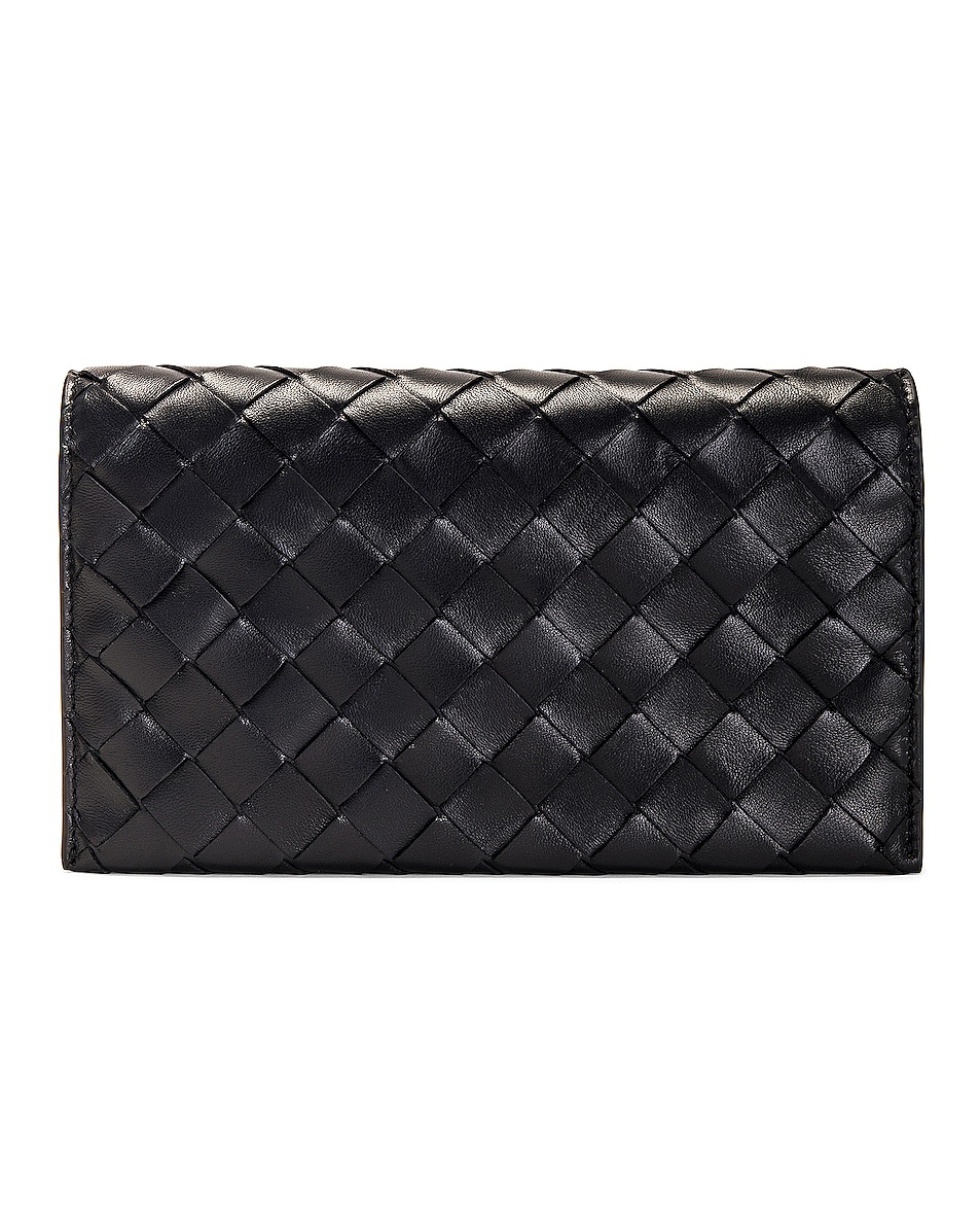 Bottega Veneta Wallet On Strap in Space & Gold | FWRD