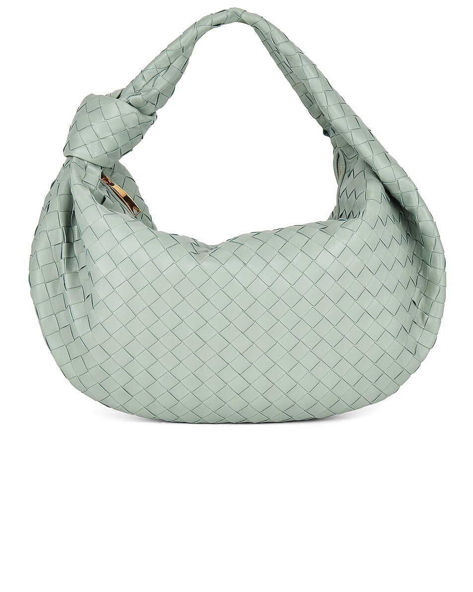 Bottega Veneta Small Jodie Bag in New Sauge & Gold | FWRD