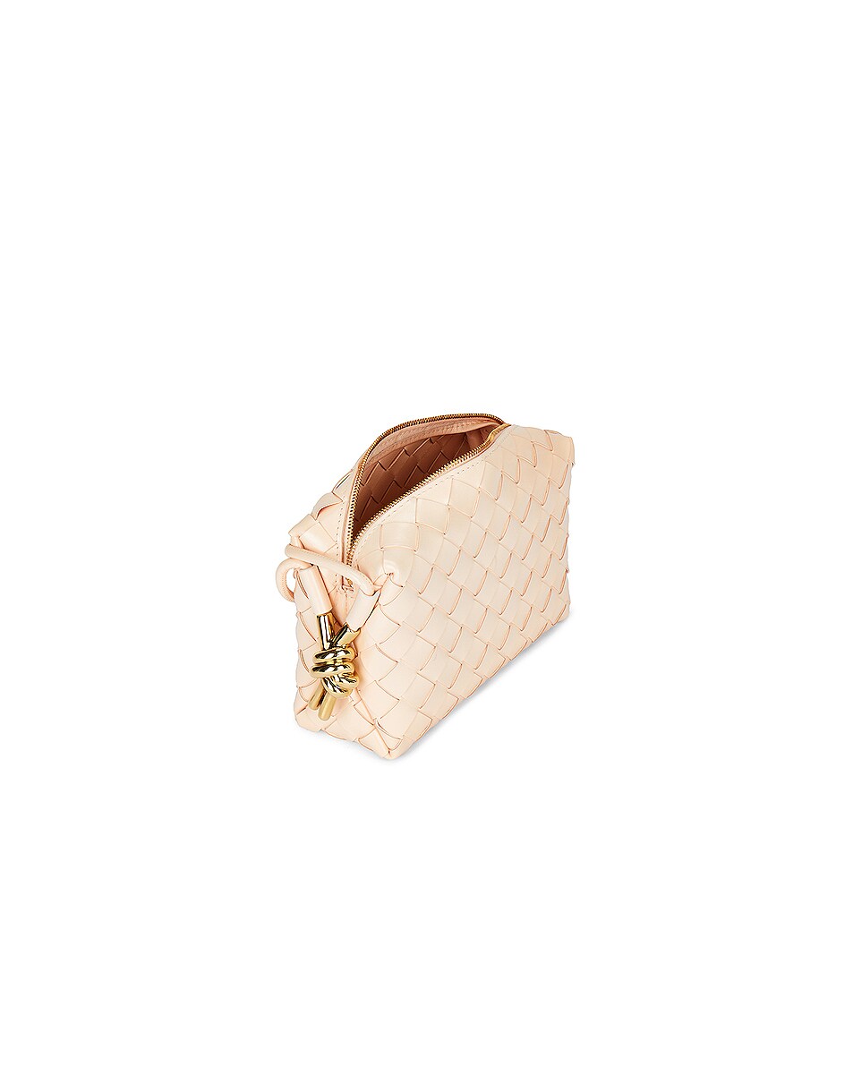 Bottega Veneta Mini Loop Bag in Macaroon & Muse Brass | FWRD