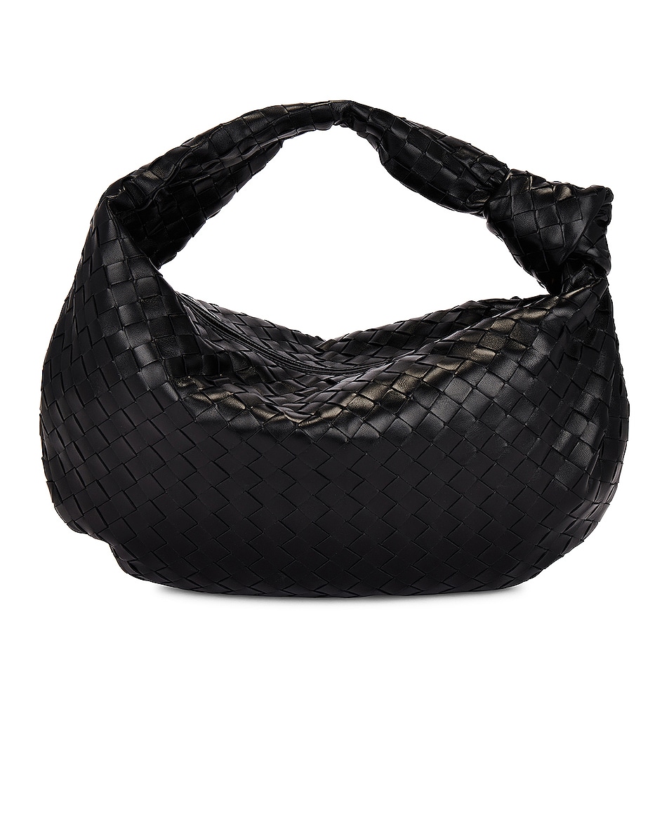 Bottega Veneta Small Jodie Bag in Black & Gold | FWRD