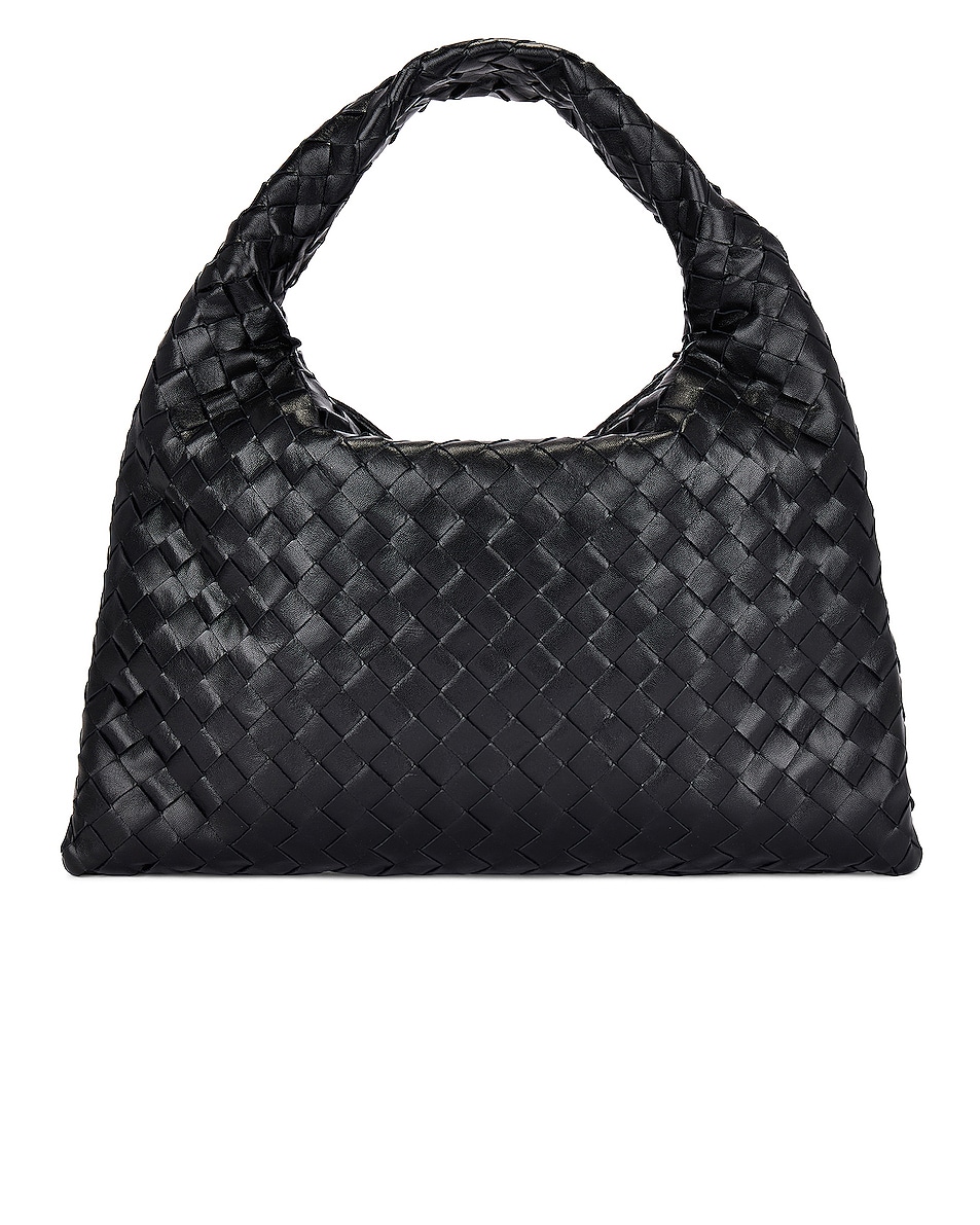 Bottega Veneta Small Hop Bag in Black & Muse Brass | FWRD
