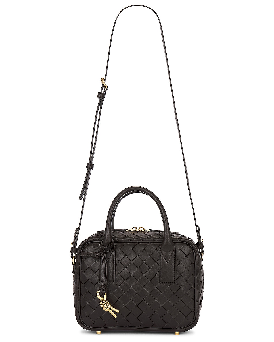 Bottega Veneta Mini Bauletto Bag in Fondant & Brass | FWRD