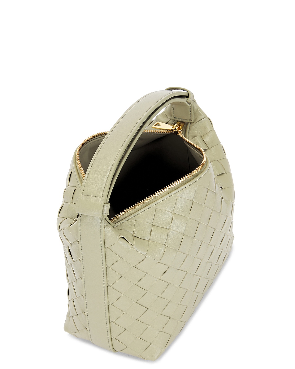 Bottega Veneta Mini Wallace Bag in Travertine & Gold | FWRD