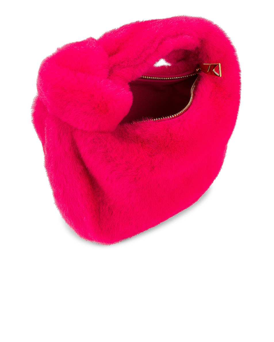 Bottega Veneta Shearling Mini Jodie Bag in Lollipop & Gold | FWRD