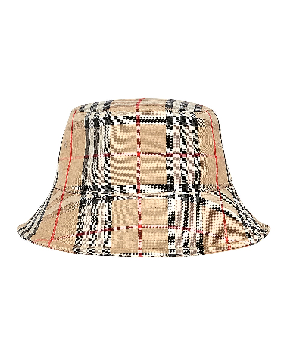 Burberry Check Bucket Hat in Archive Beige | FWRD