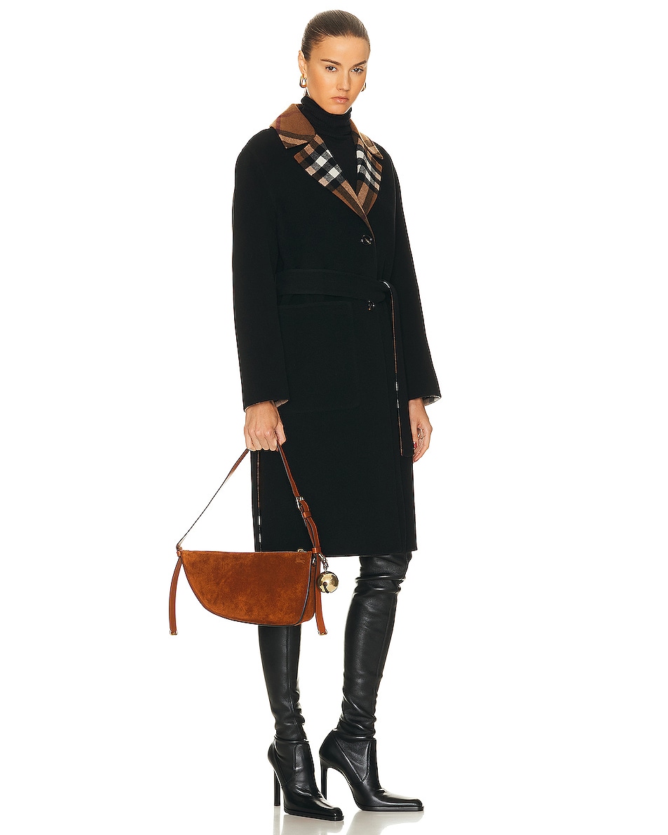Burberry Mini Shield Sling Bag in Black | FWRD