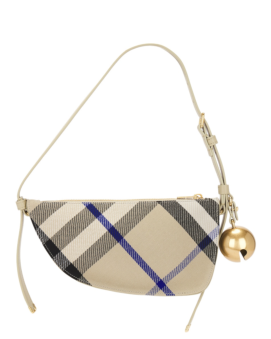 Burberry Mini Shield Sling Bag in Lichen | FWRD