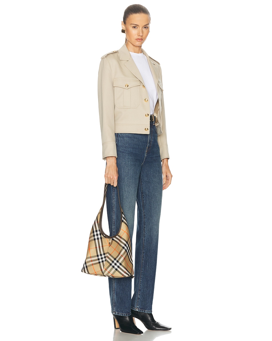 Burberry Small Hobo Bag in Sand | FWRD