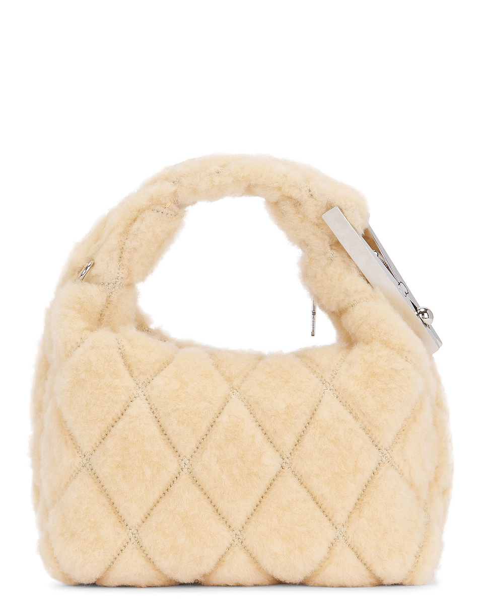 Burberry Micro Peg Bag With Chain in Peach | FWRD