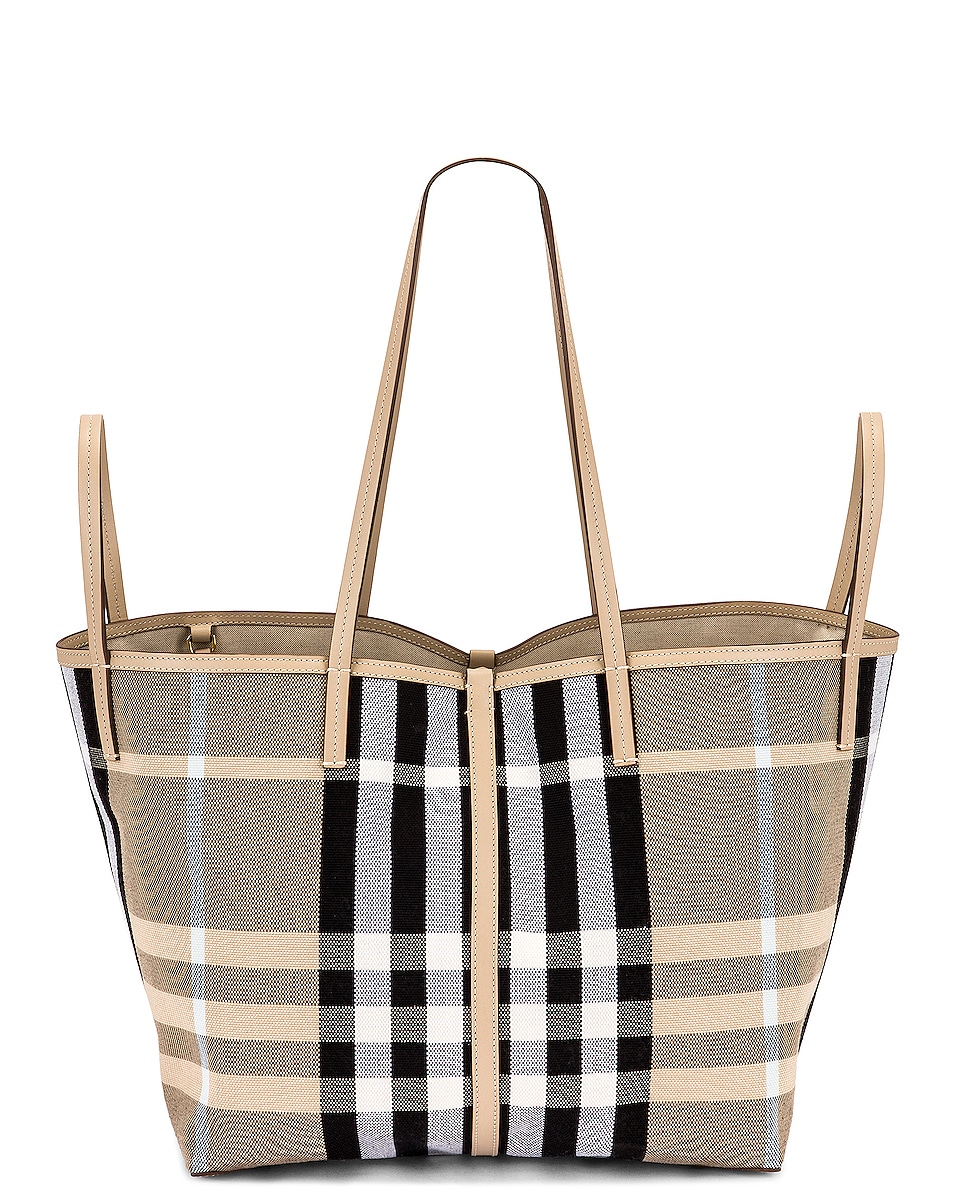 Burberry Medium Beach Tote in Dusty Sand & Soft Fawn | FWRD