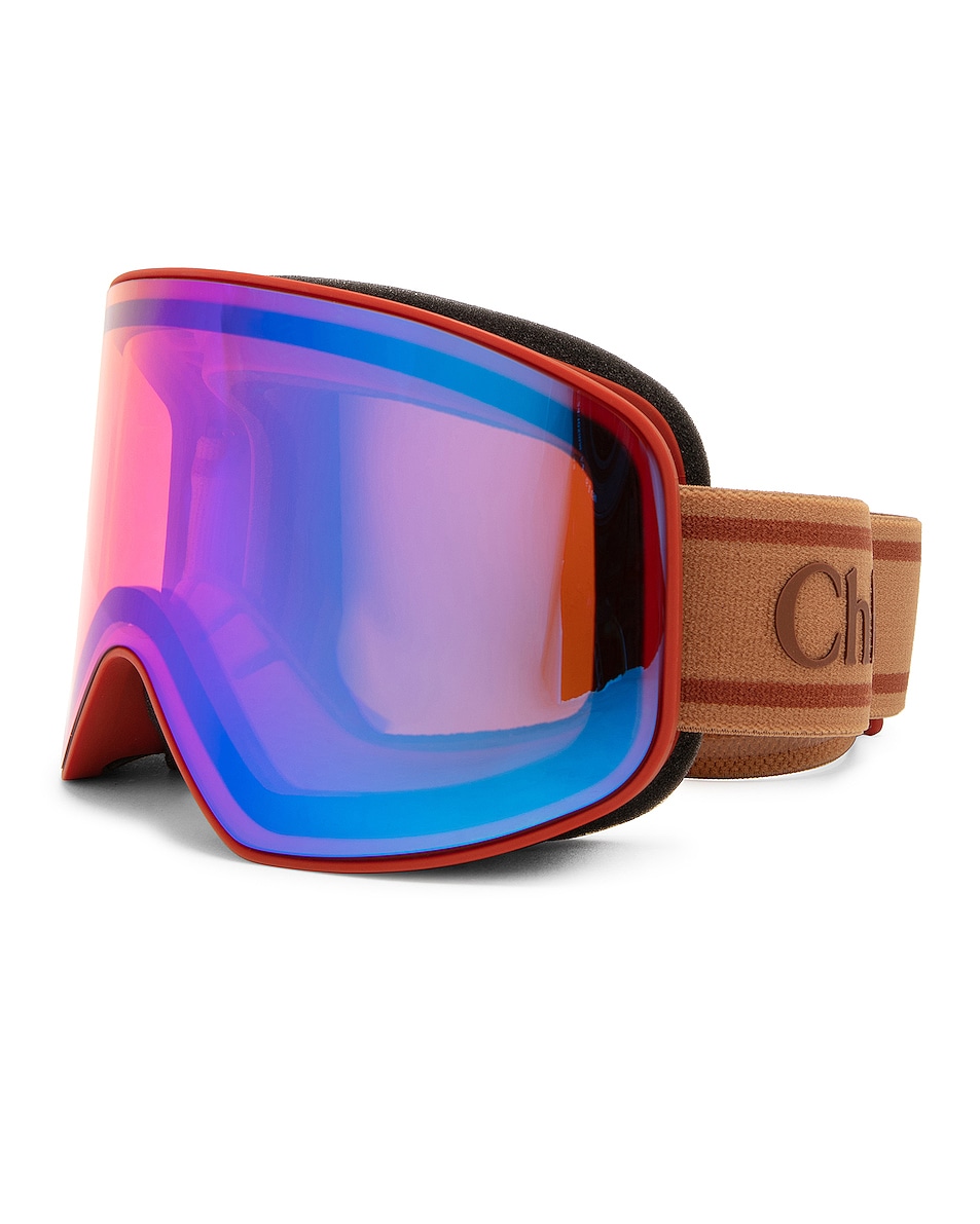 Chloe Cassidy Ski Goggles in Brown & Orange | FWRD