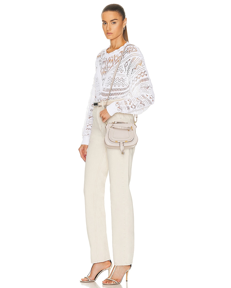 Chloe Mini Marcie Satchel Bag in Wild Grey | FWRD