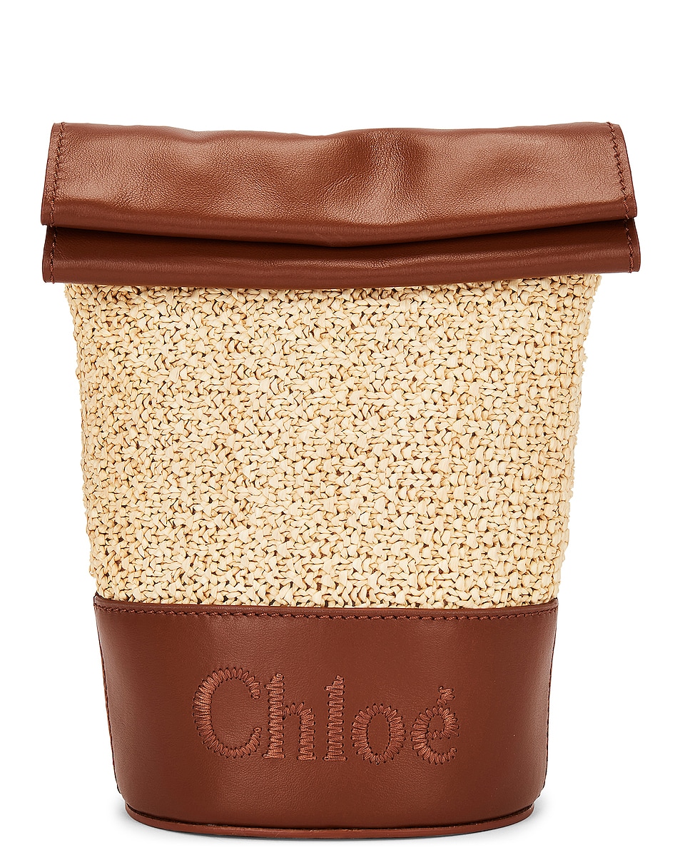 Chloe Micro Chloe Sense Bucket Bag in Tan | FWRD