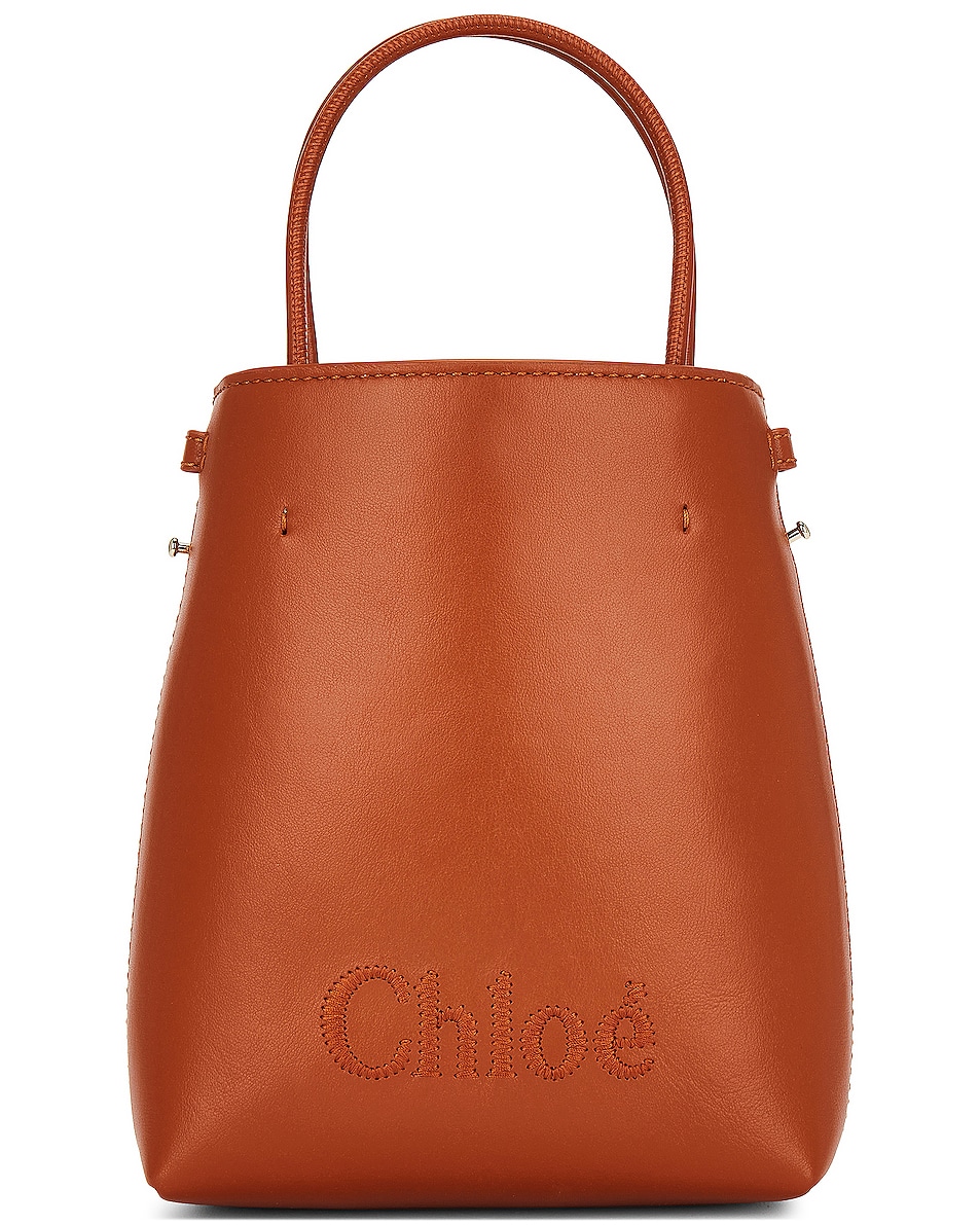 Chloe Micro Chloe Sense Tote Bag in Caramel | FWRD