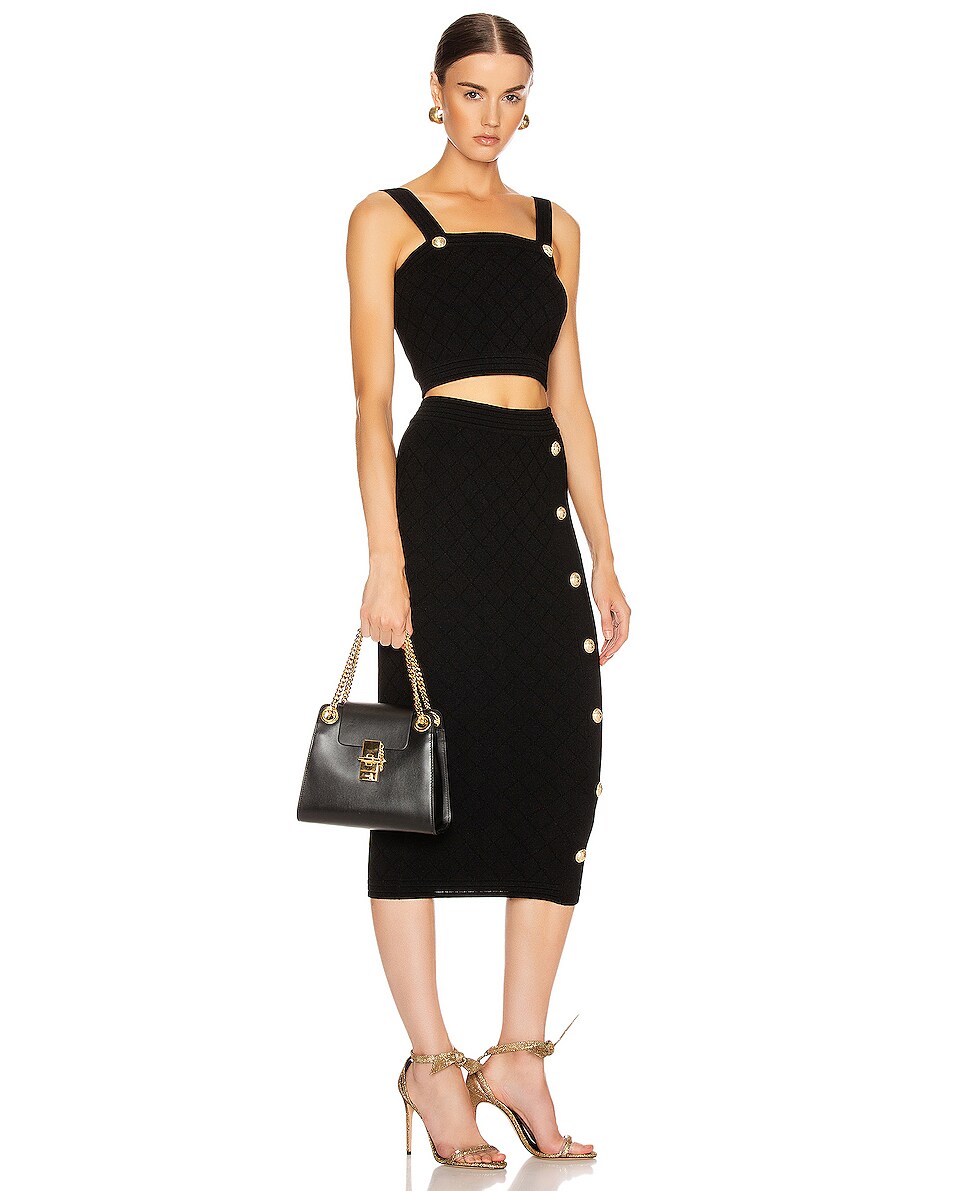 Chloe Small Leather Annie Bag in Black | FWRD