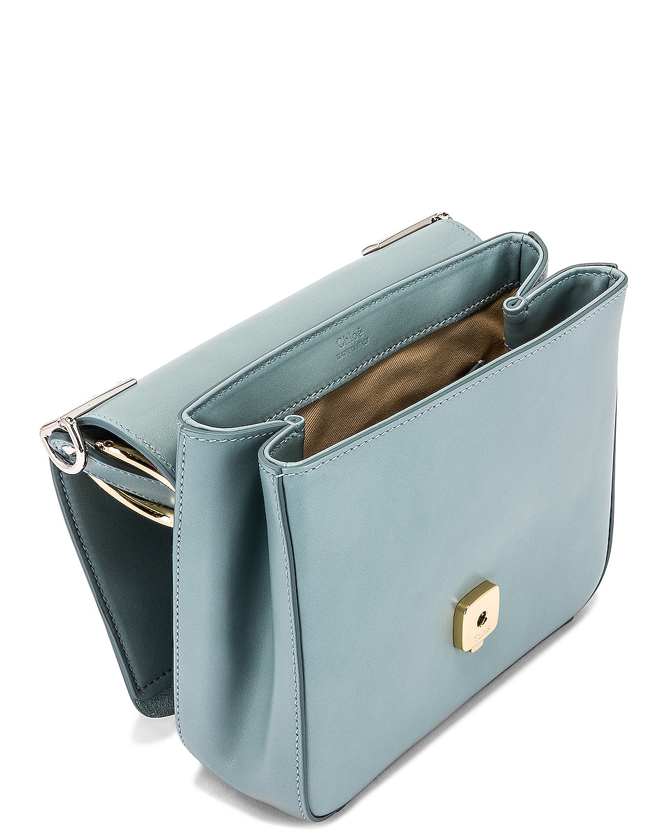 Chloe Small C Box Bag in Faded Blue | FWRD