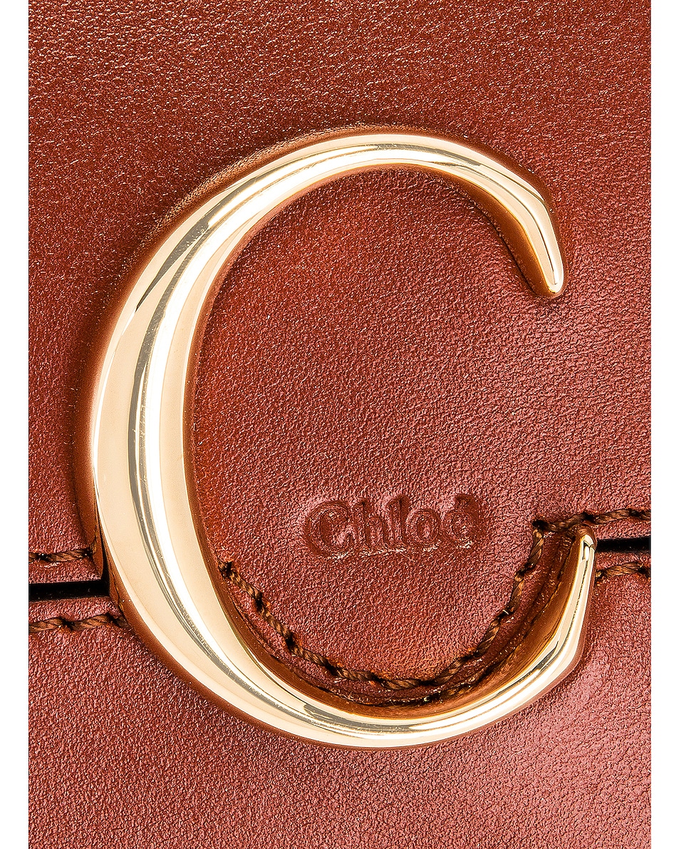 Chloe Mini Chloe C Vanity Bag in Sepia Brown | FWRD