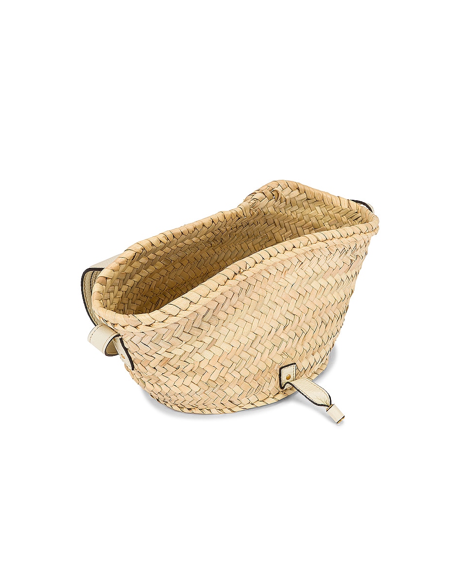 Chloe Raffia Marcie Shoulder Bag in Natural White | FWRD