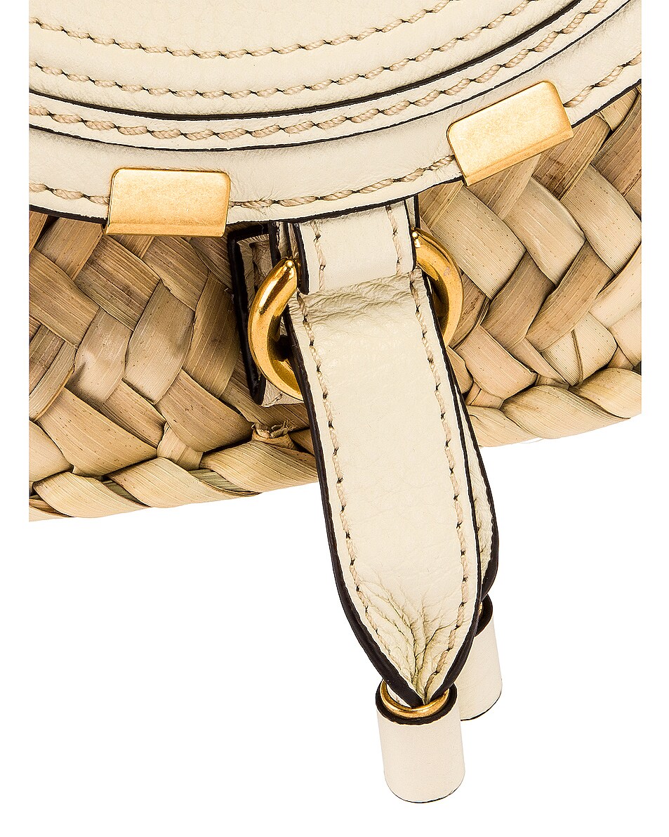 Chloe Raffia Marcie Shoulder Bag in Natural White | FWRD