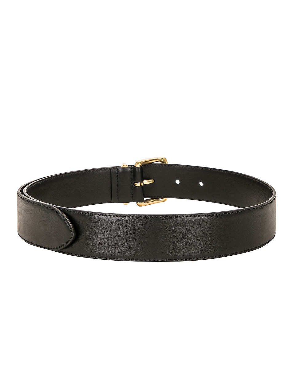 Coperni Coperni Logo Leather Belt in Black | FWRD