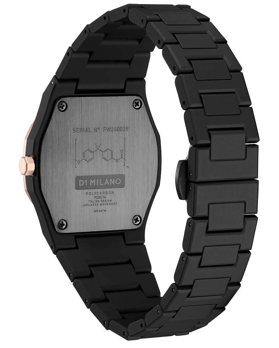 D1 Milano Polycarbon 37mm Watch in Gold Mesh | FWRD