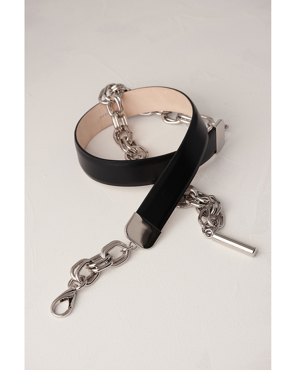DEHANCHE Mother Belt in Black & Silver | FWRD