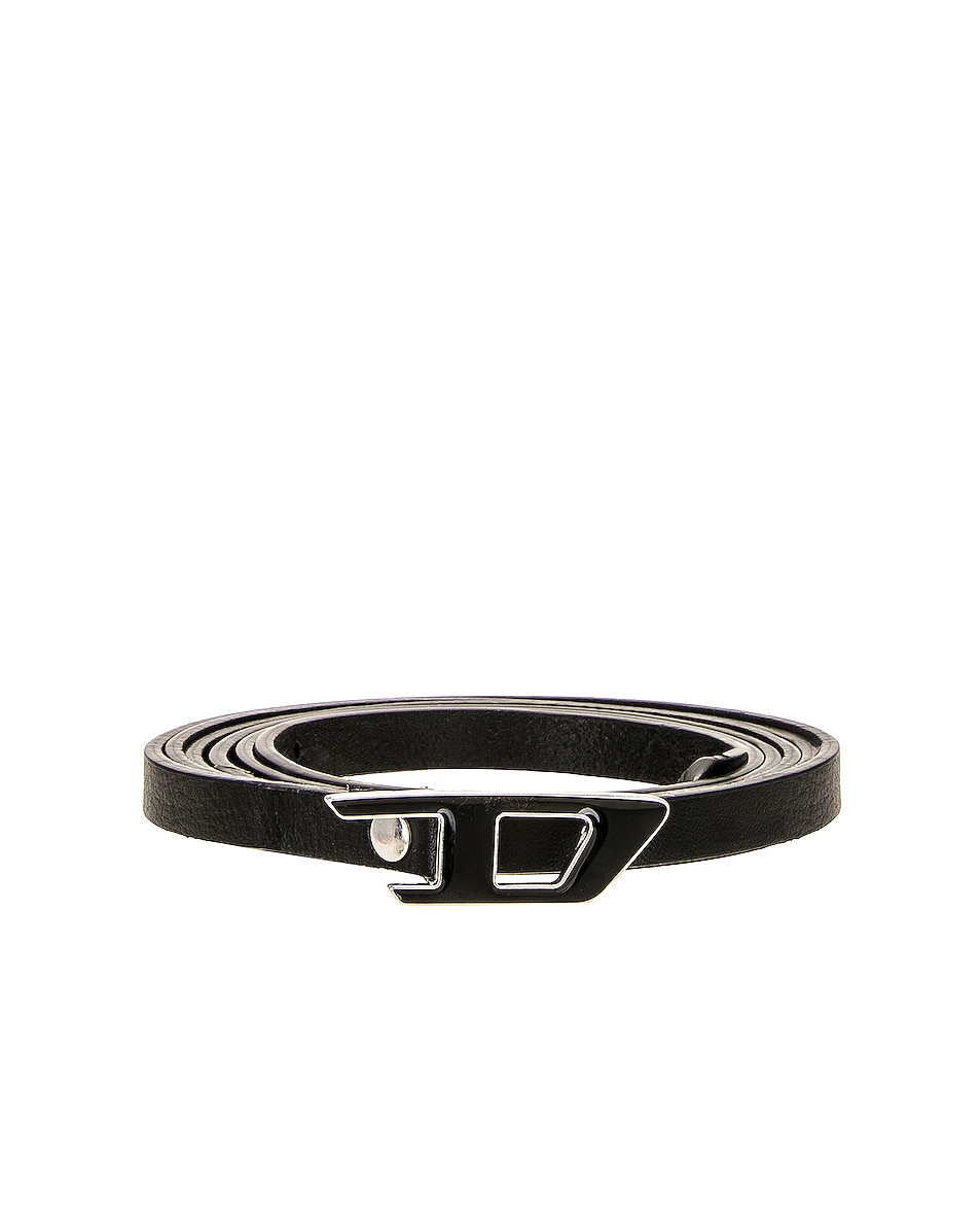 Diesel D Logo Belt in Black | FWRD