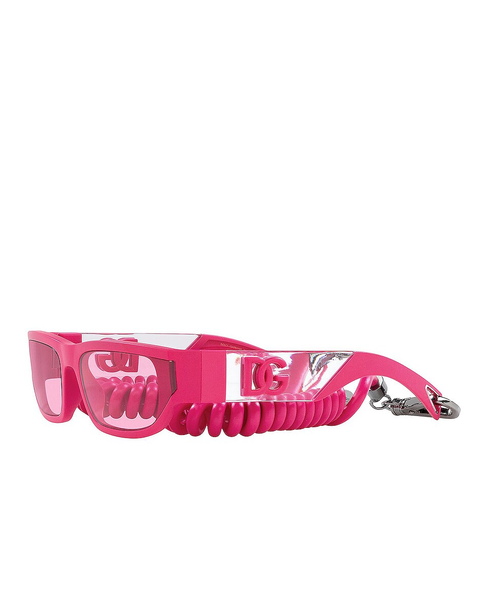 Dolce & Gabbana Rubber Sunglasses in Pink | FWRD