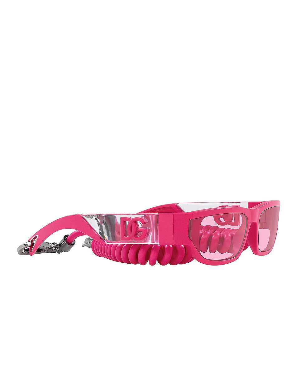 Dolce & Gabbana Rubber Sunglasses in Pink | FWRD