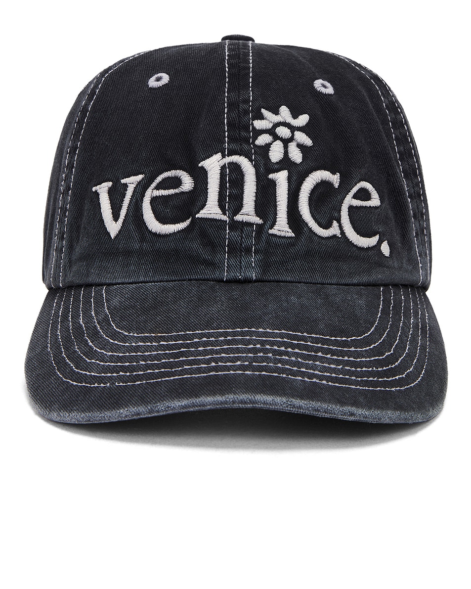 ERL Unisex Venice Cap Woven in Black | FWRD