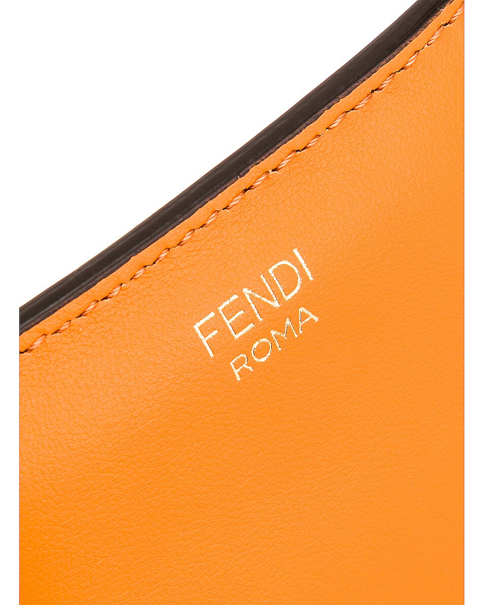 Fendi Mini Flip Crossbody Bag in Orange | FWRD
