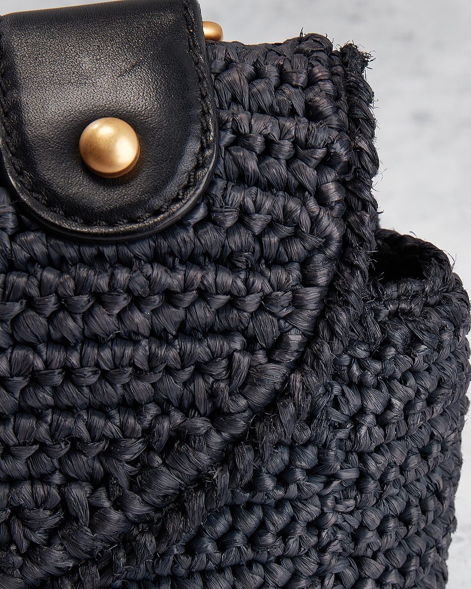 FWRD Renew Chanel Raffia Flap Bag in Blue | FWRD