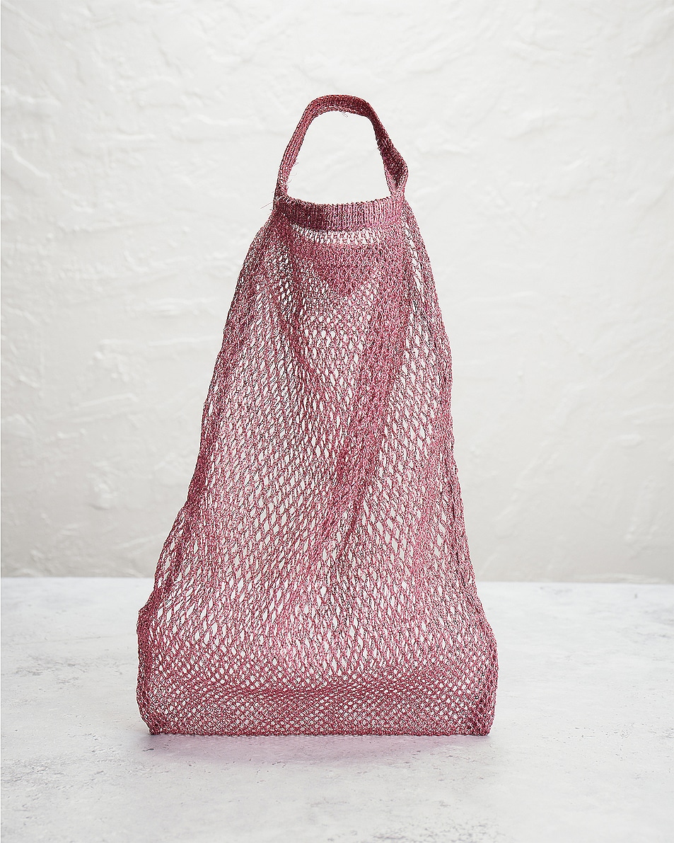 FWRD Renew Prada Mesh Hobo Bag in Pink | FWRD